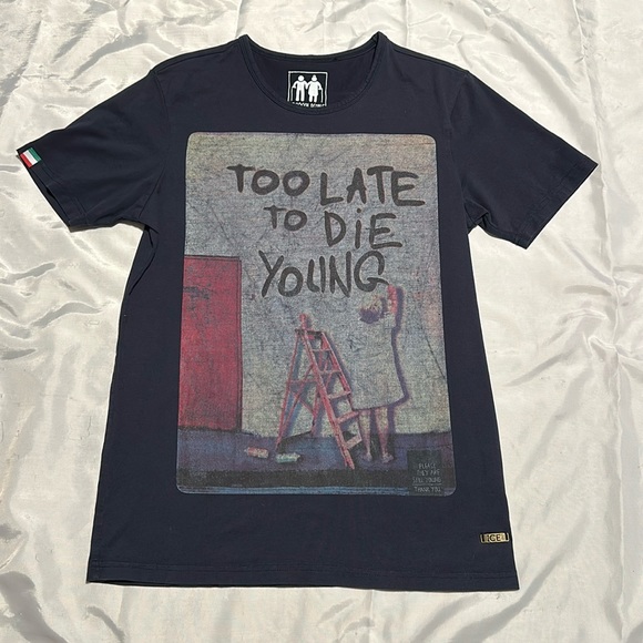 Iceberg | Shirts | Iceberg Too Late To Die Young Tee Sz S | Poshmark